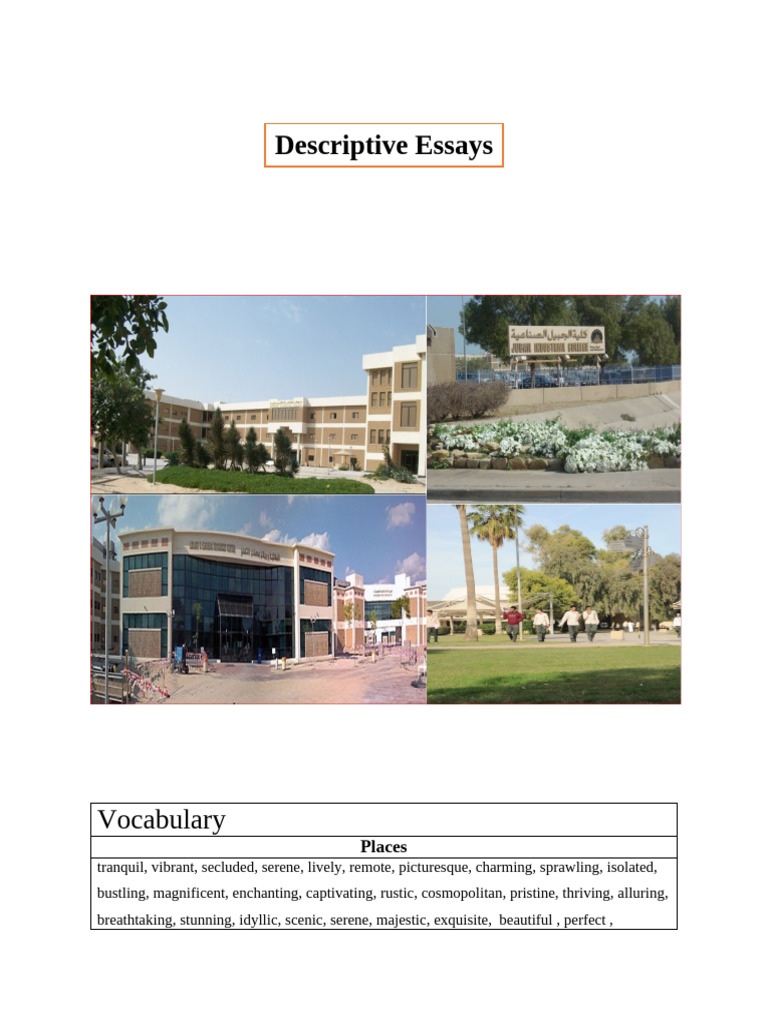 Descriptive Essays | PDF