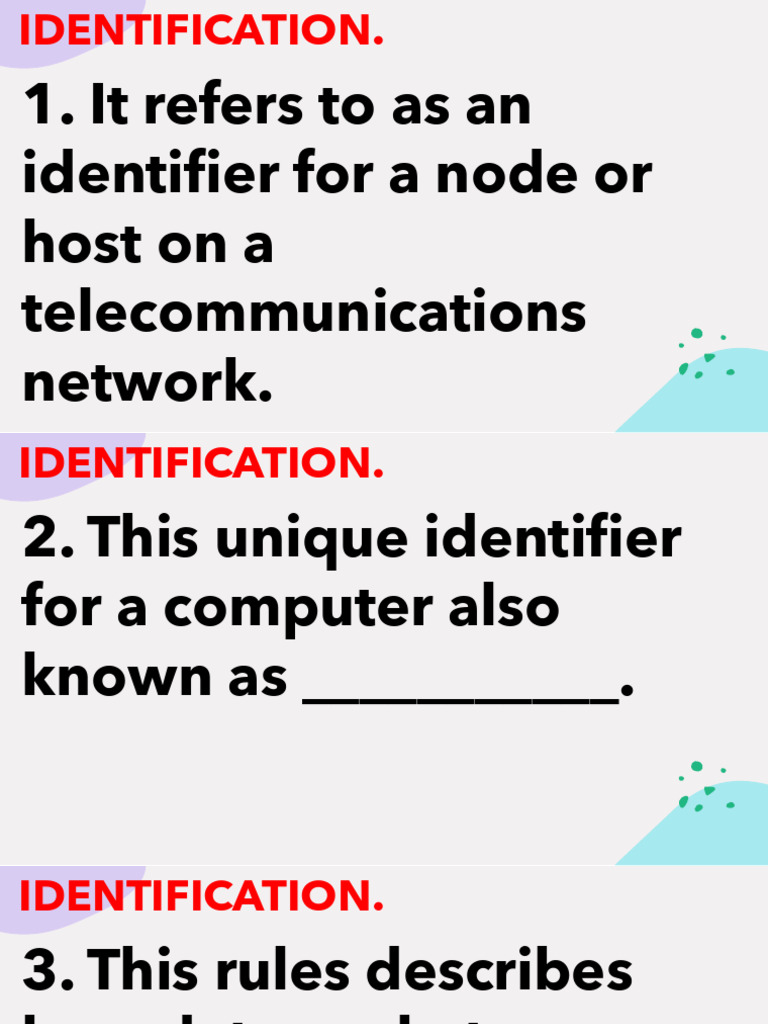test ip address | PDF