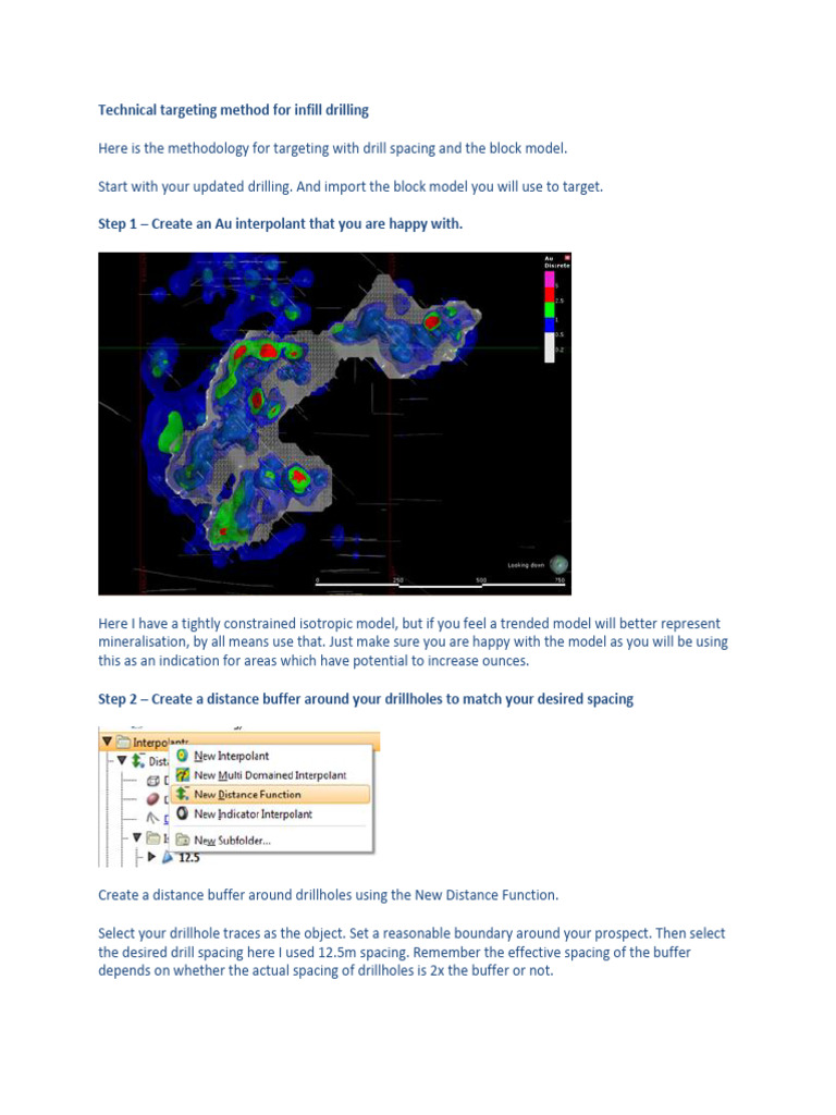 Leapfrog - Technical Targeting Method For Infill Drilling UPDATE | PDF