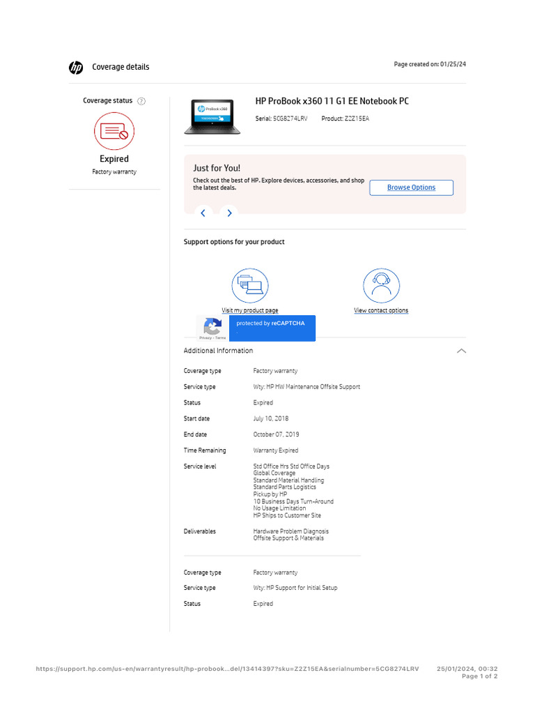 Check Your Warranty or Service Status | PDF
