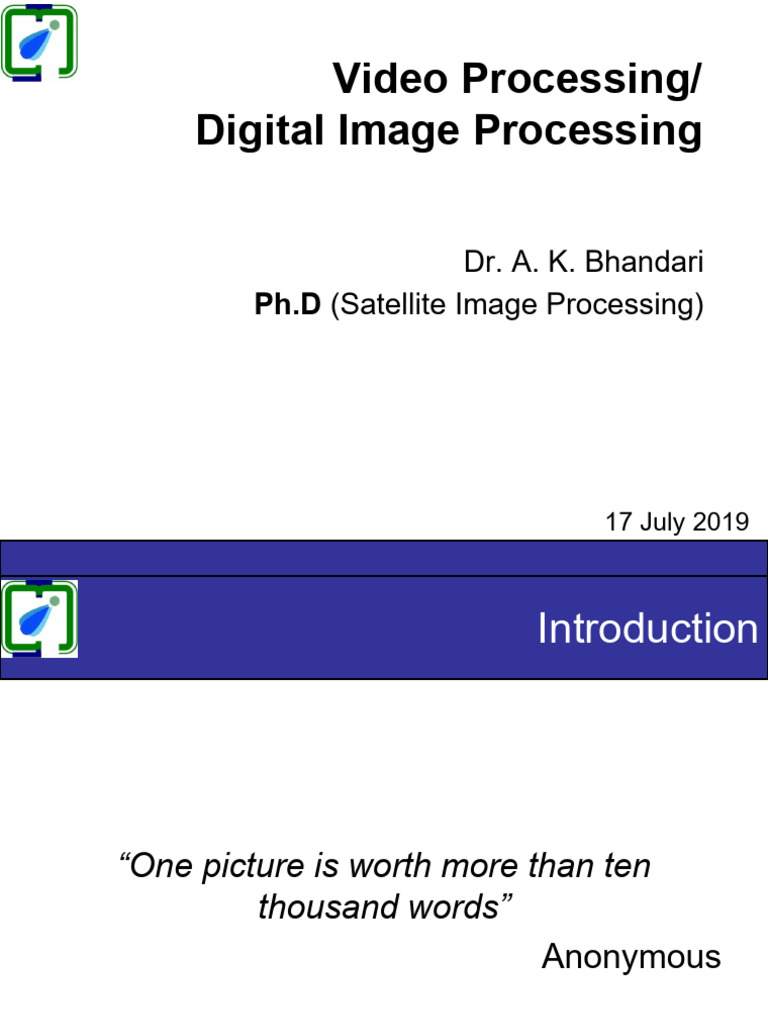 0 Image Processing & Remote Sensing | PDF