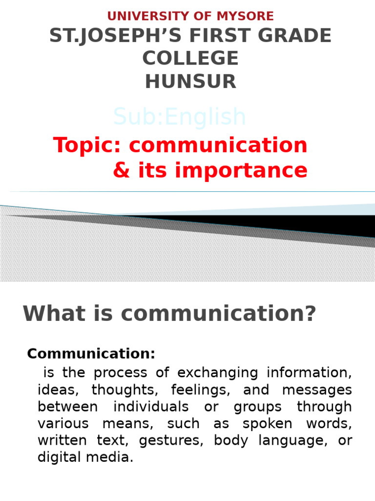 communication. ppt | PDF