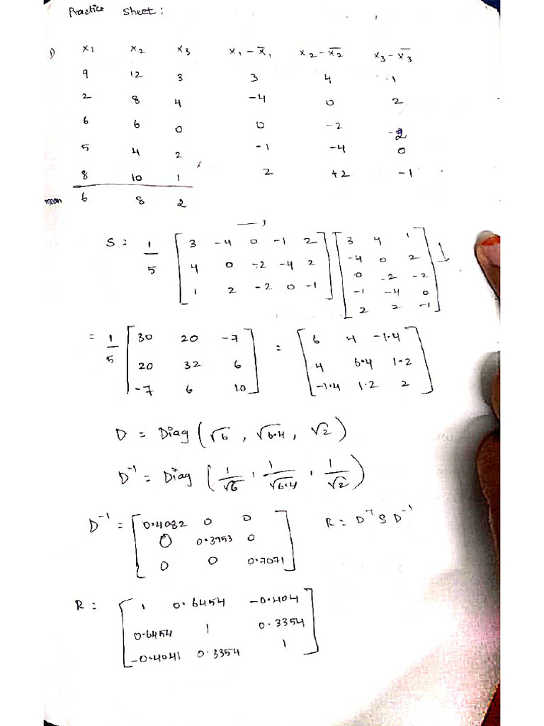 MDA Practice Sheet 1 | PDF
