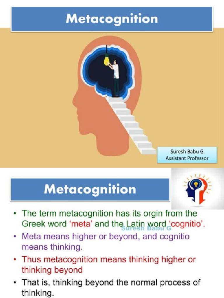 Components of Metacognition | PDF