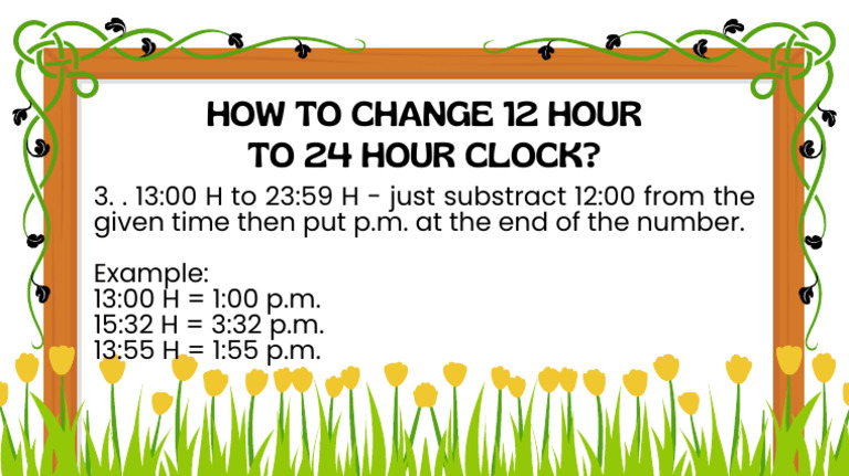 Time Measurement Using 12-Hour and 24-Hour Clock - 20240704 - 230058 ...
