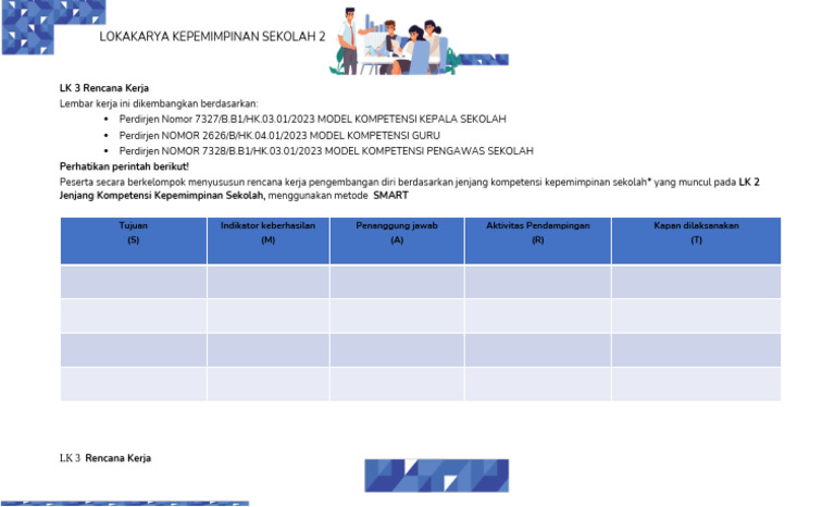 LK 3 Rencana Kerja Revisi FSP | PDF