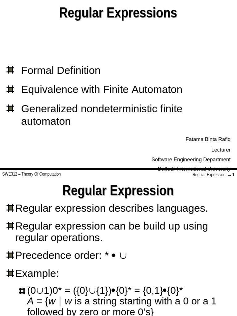 Regular Expression | PDF