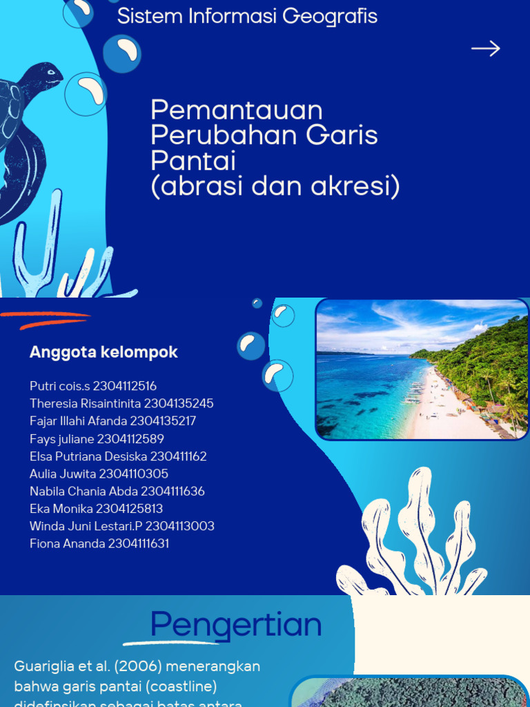 Pemantauan Perubahan Garis Pantai (Abrasi Dan Akresi) | PDF
