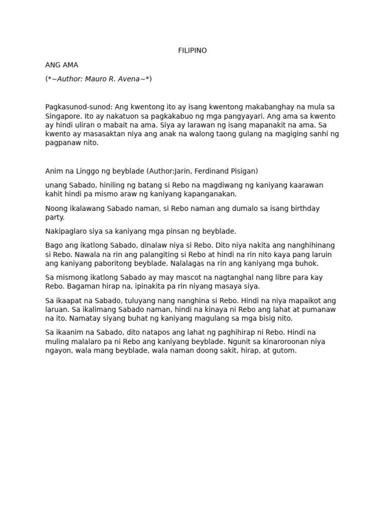 Filipino Literary Insights | PDF