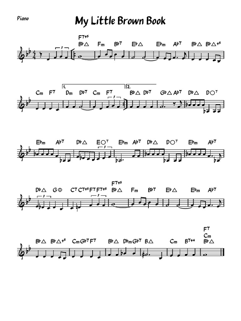 My Little Brown Book-In C | PDF