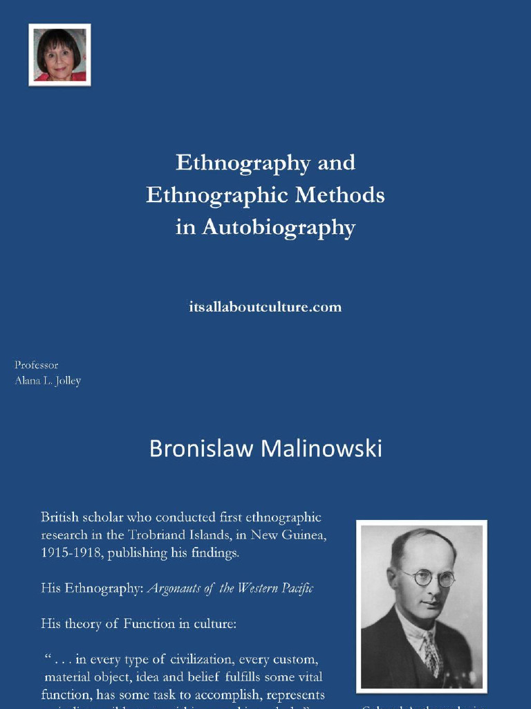 17b- Life Writing and Ethnography | PDF