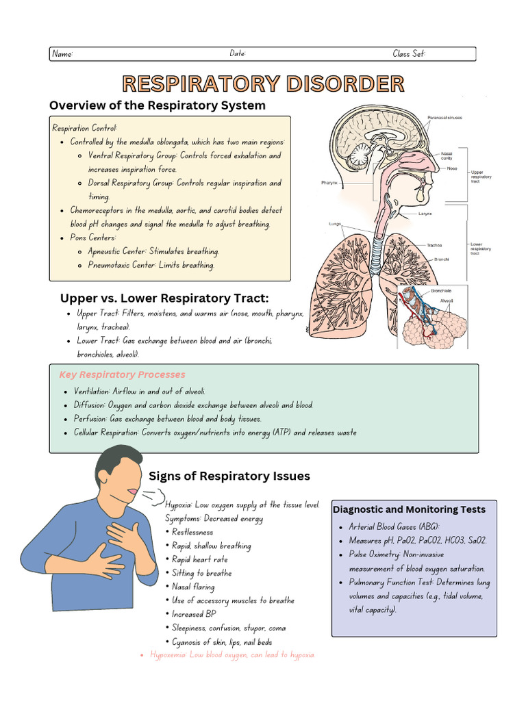Respiratory Disorder Notes Pdf