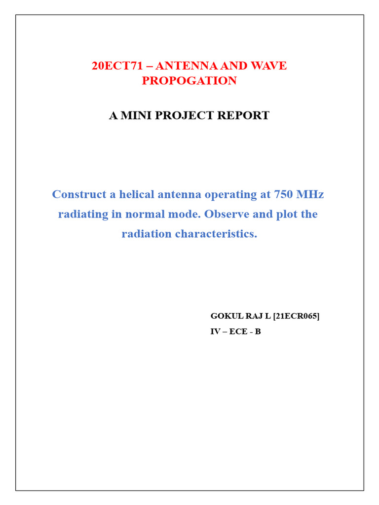 21ecr065 Awp Mini Project Report | PDF