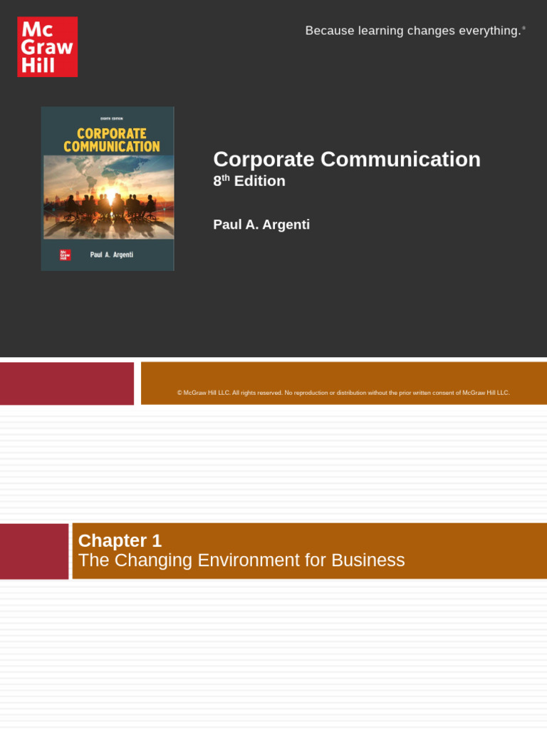 Argenti 8e PPT Ch01 Access | PDF