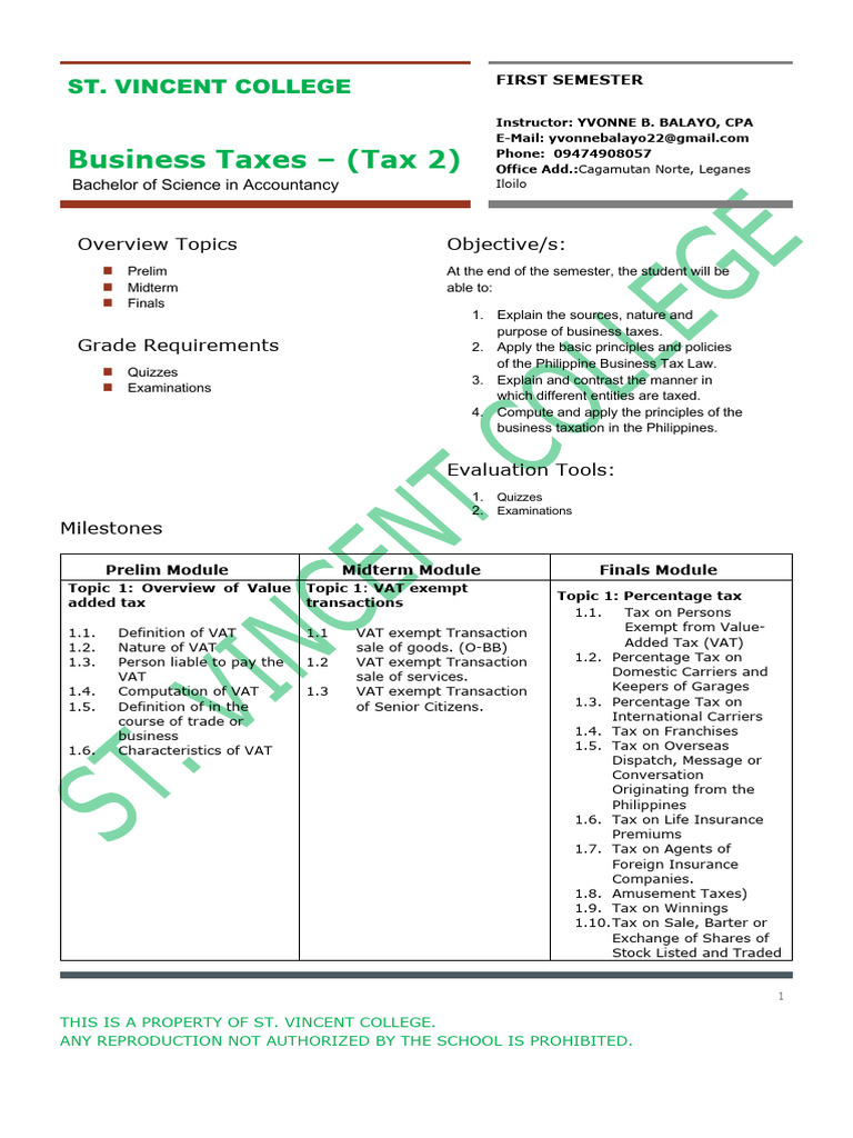 Balayo-Tax2-Ivisan-Bsa2 A-B | PDF