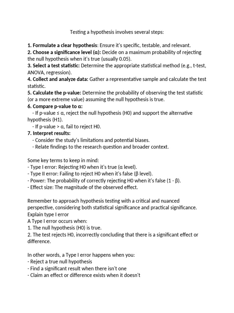 Testing of Hypothesis | PDF