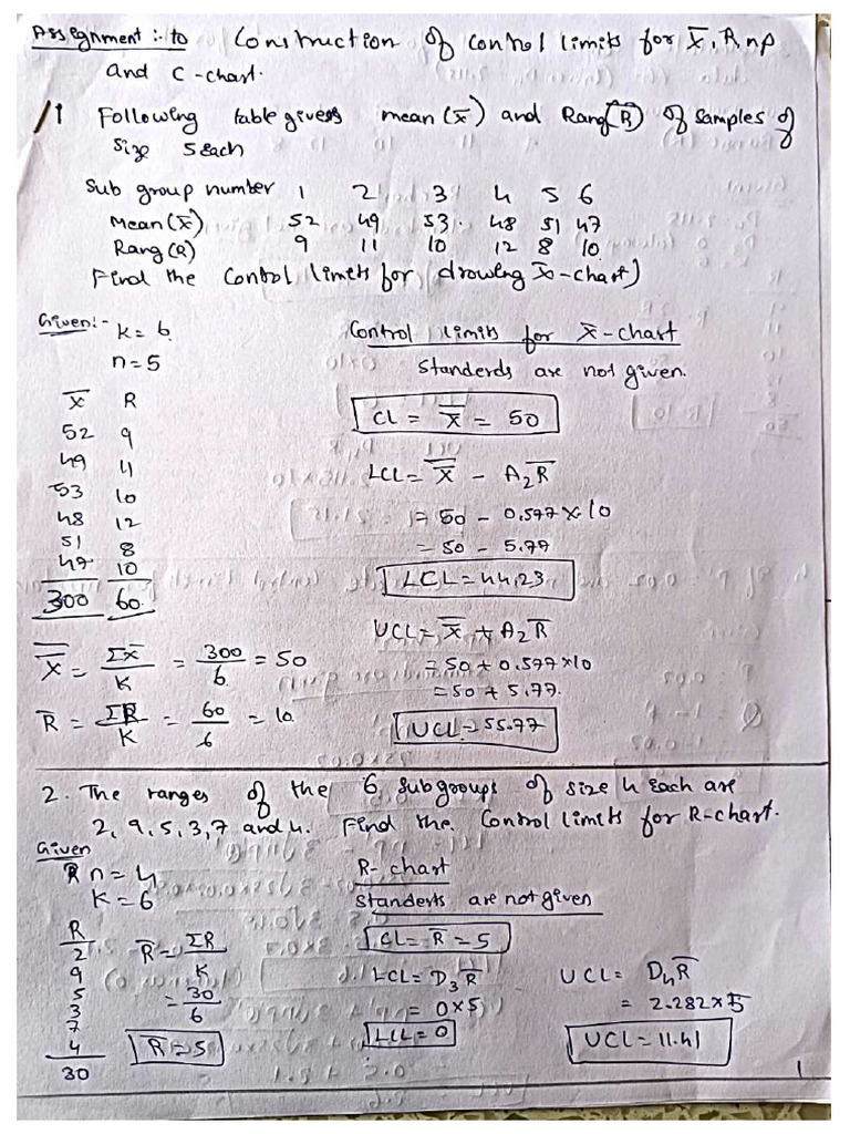 Statistics Assignment No 10 | PDF