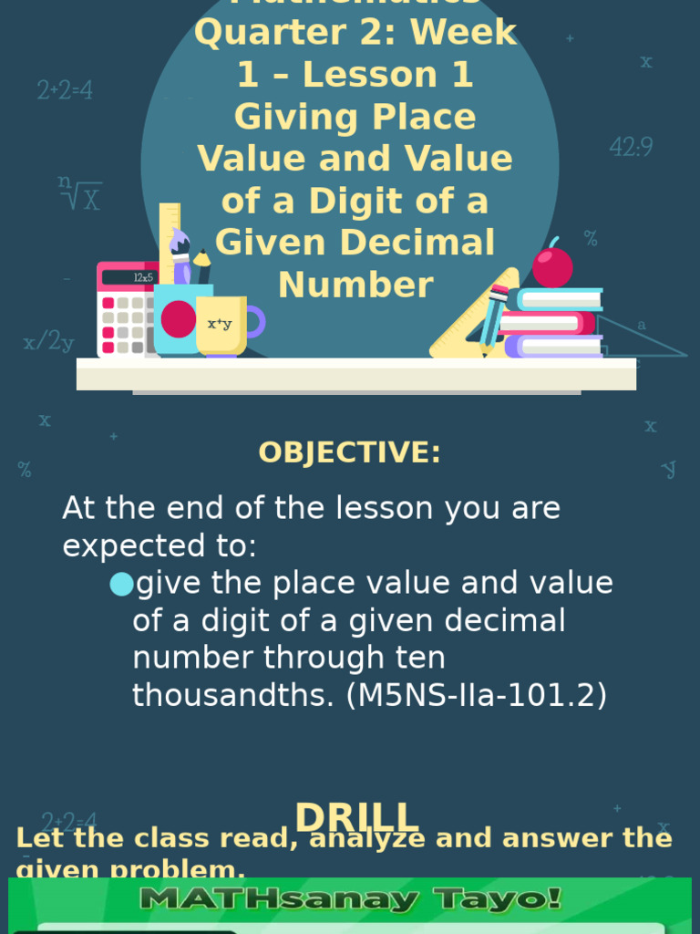 q2 Week 1 Mathematics 5 Lesson 1 | PDF