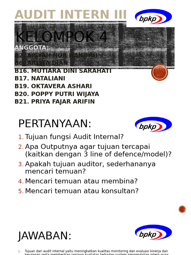 KELOMPOK 4 (Audit Internal) | PDF