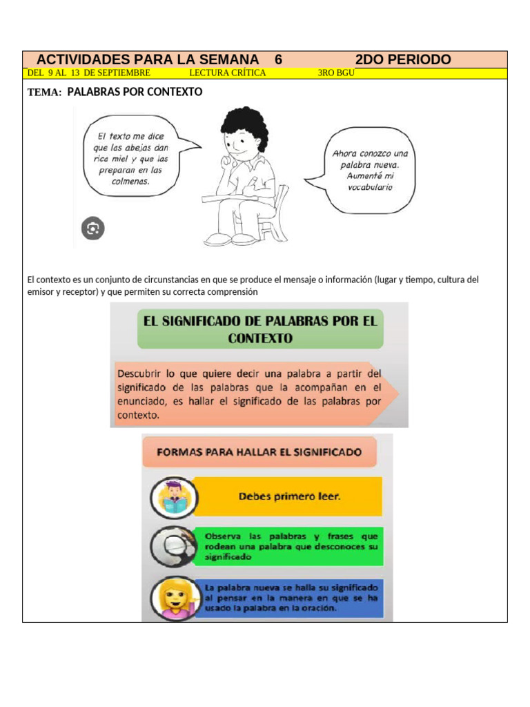 Actividades de Lectura Crítica BGU | PDF | Ciencias sociales | Ciencia ...