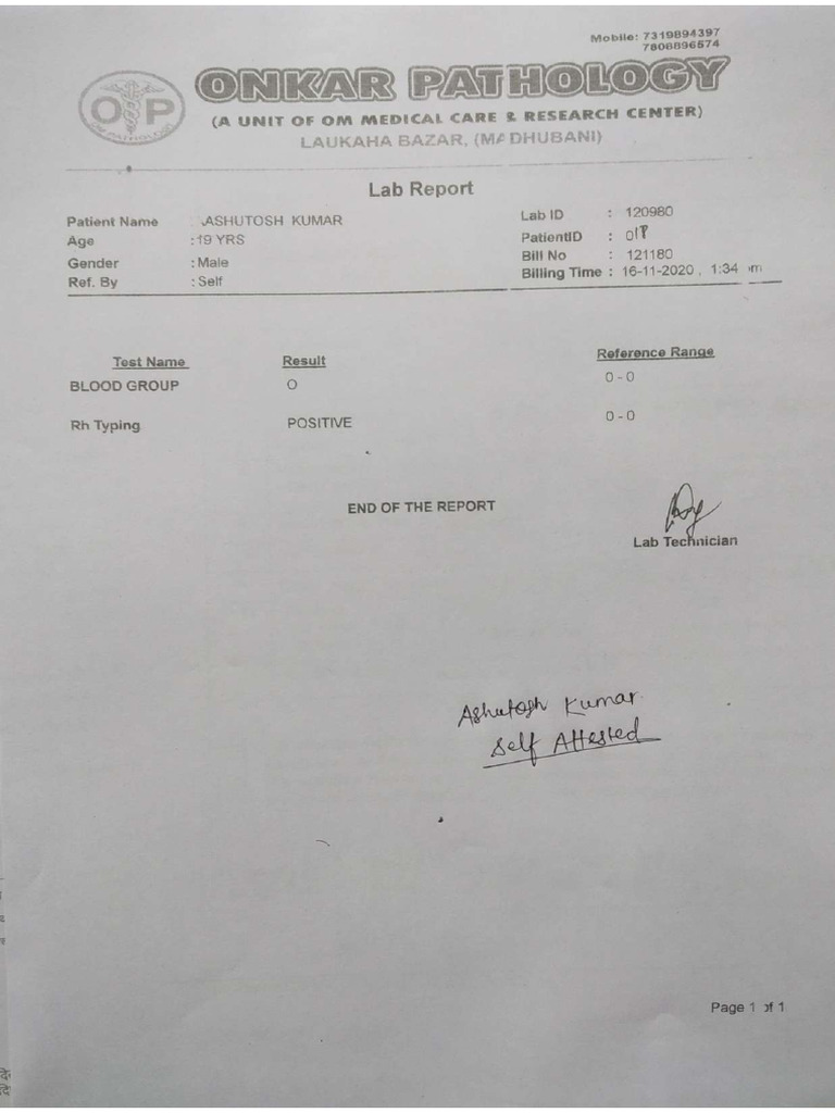 Blood Group | PDF