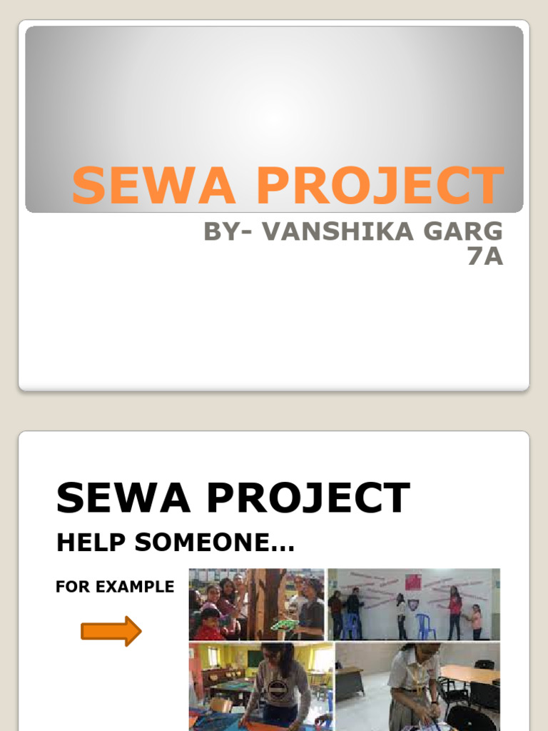 Sewa Project by Vanshika Garg 7a | PDF