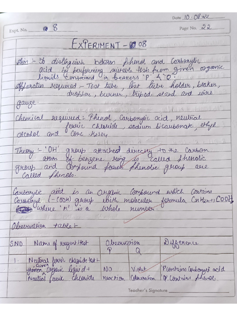 Exp -8(class XII) | PDF