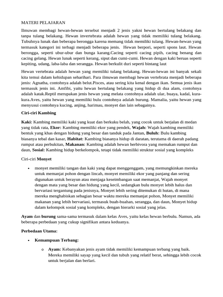 Materi Pelajaran p1 4 Print 4docx | PDF