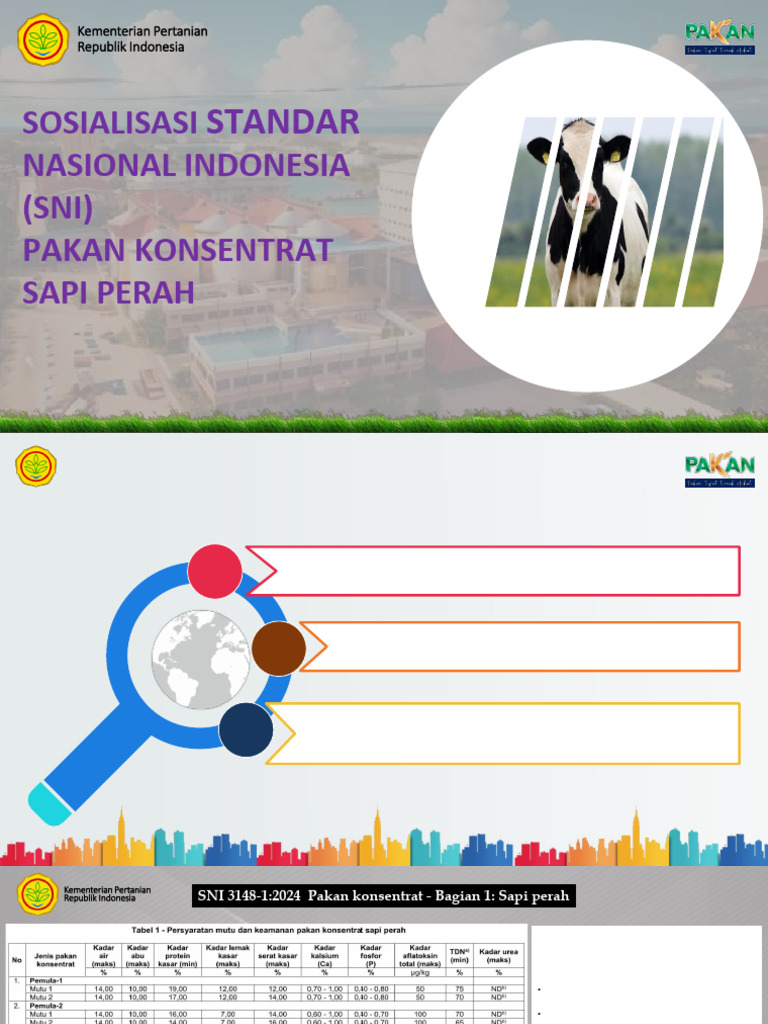 MATERI - Sosialisasi SNI Pakan Ruminansia (PSIPKH) - Eny Hastuti 2024 | PDF