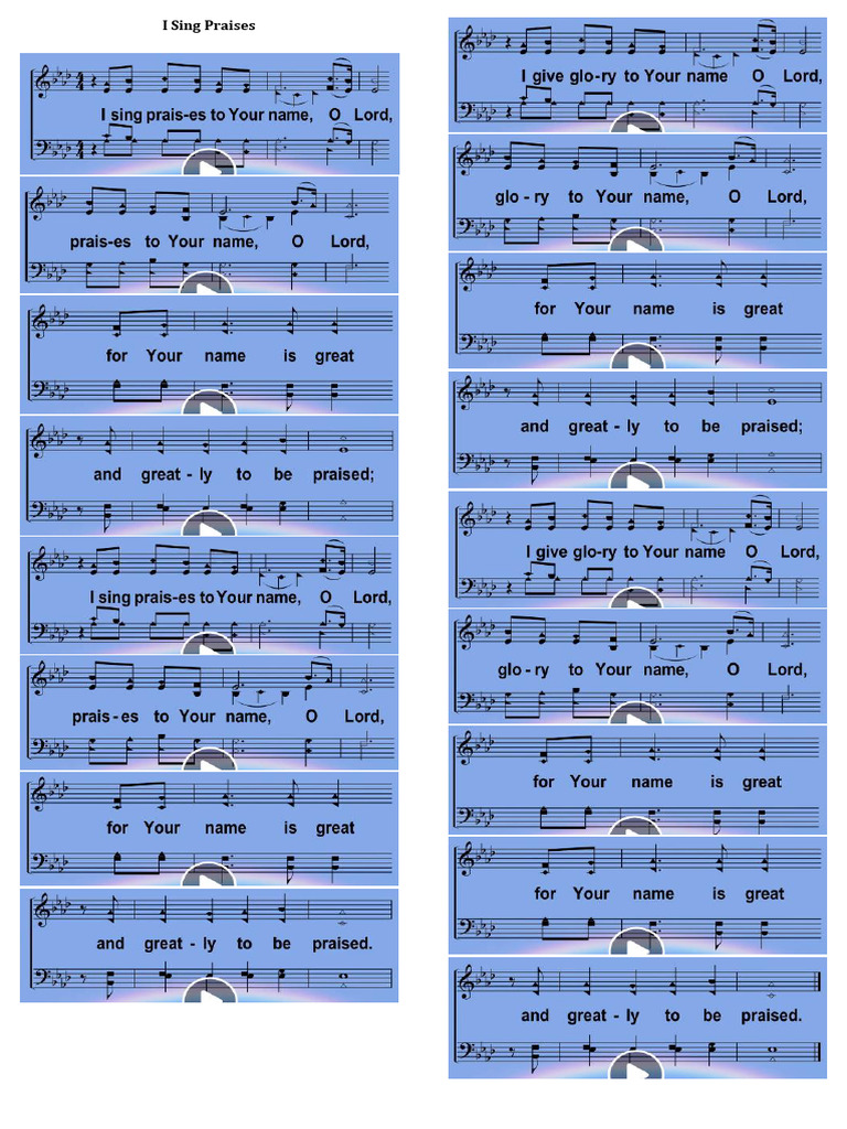 I Sing Praises | PDF