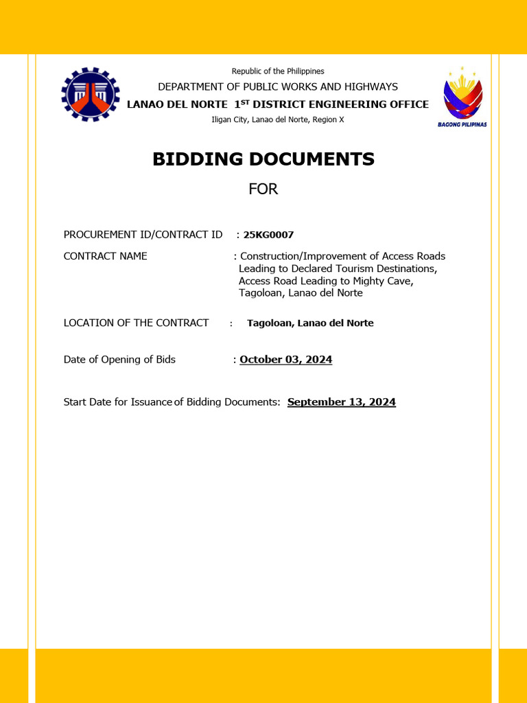 25kg0007 Bidding Documents | PDF