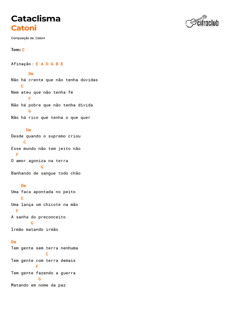 Catoni - Cataclisma | PDF