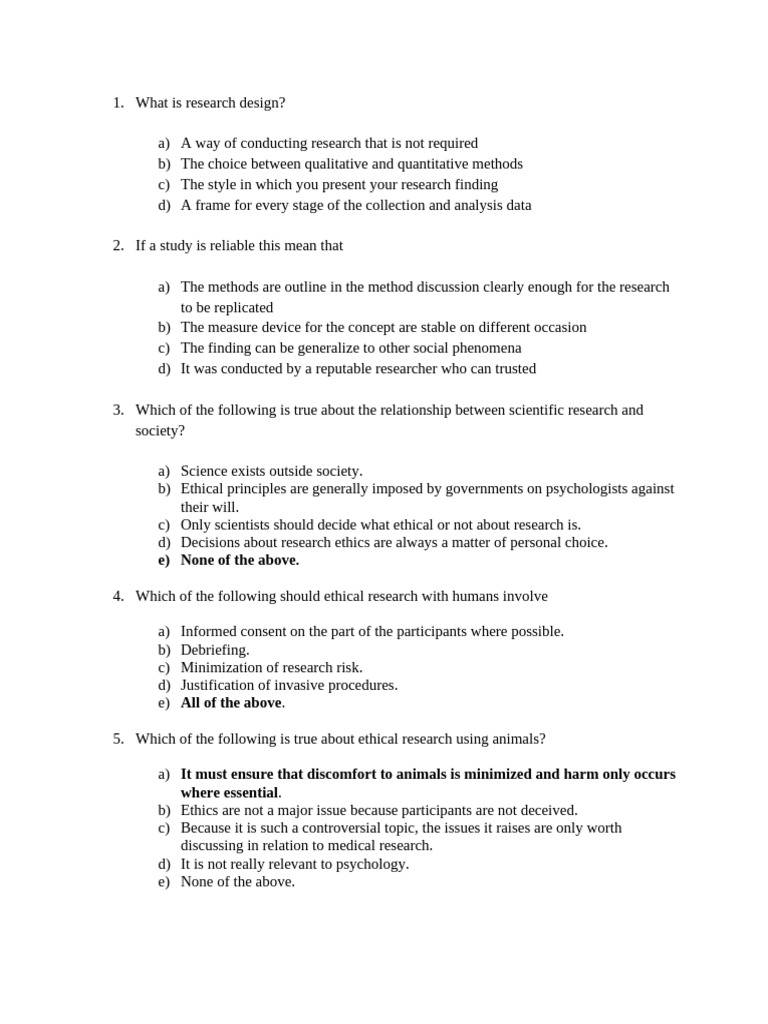 Ethical Standards in Psychological Research | PDF | Experiment ...