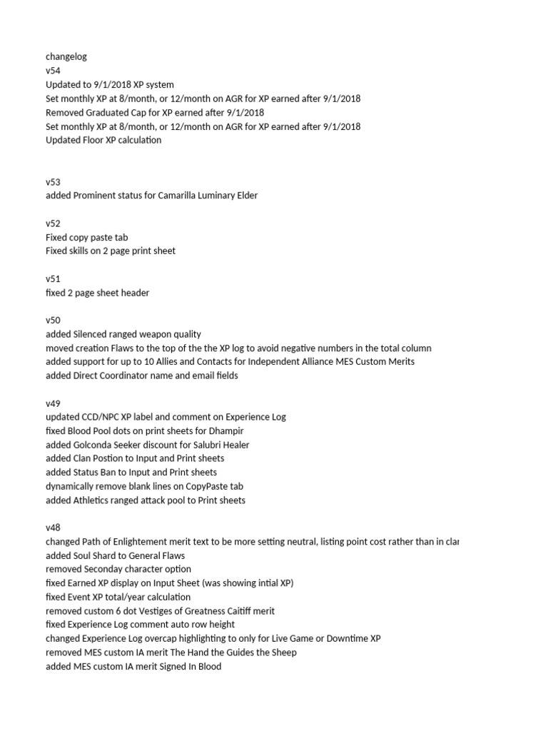 MET-VtM Sheet_v.0.54 | PDF