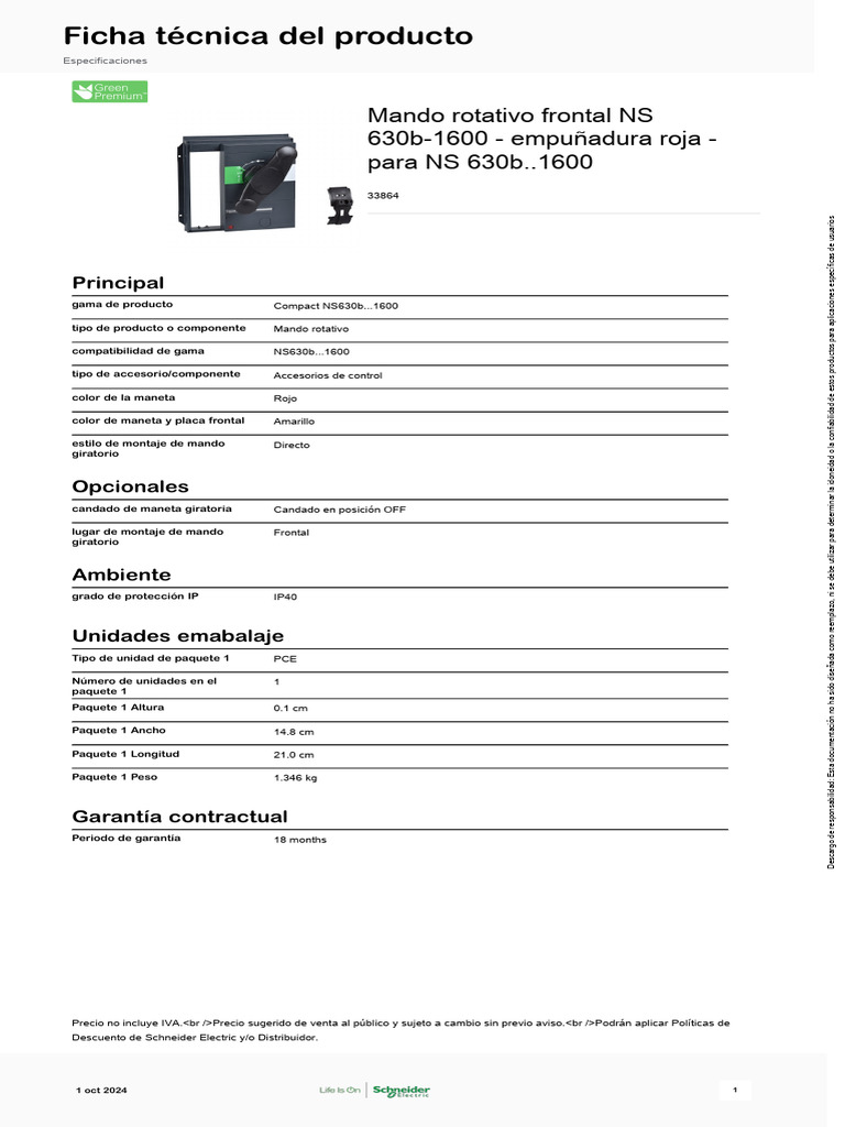 Schneider Electric - Compact-NS-630-A - 33864 | PDF