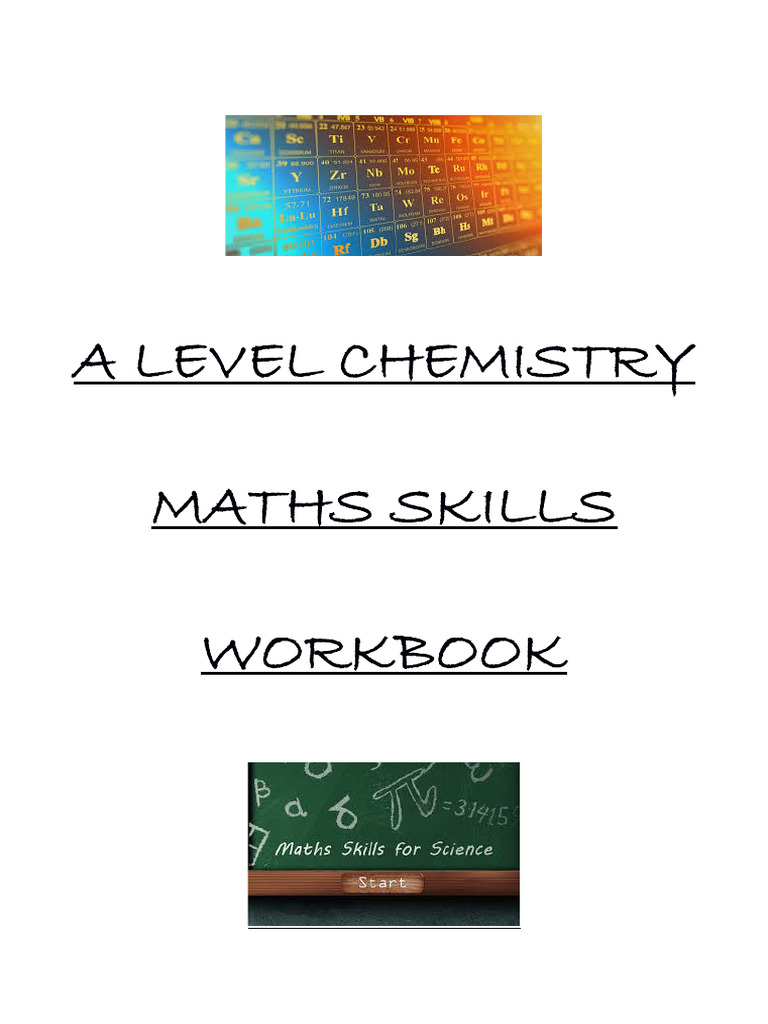 A Level Chemistry Maths Workbook | PDF | Mole (Unit) | Teaching Methods ...
