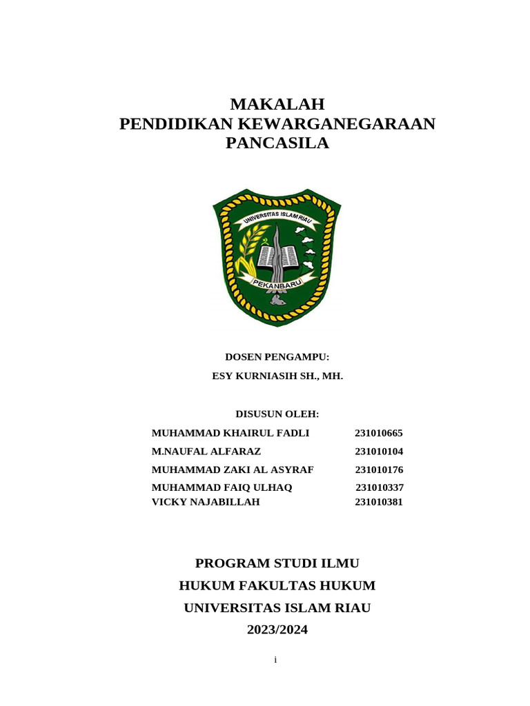 Makalah PKN Kel 5 | PDF