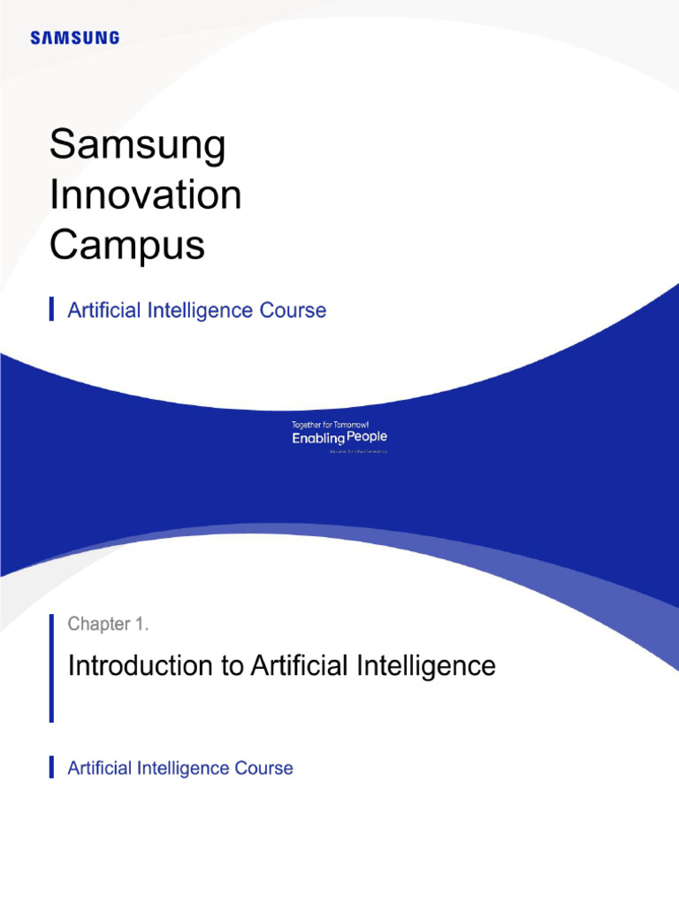 SIC - AI - Chapter 1. Introduction To AI - v2.0 | PDF