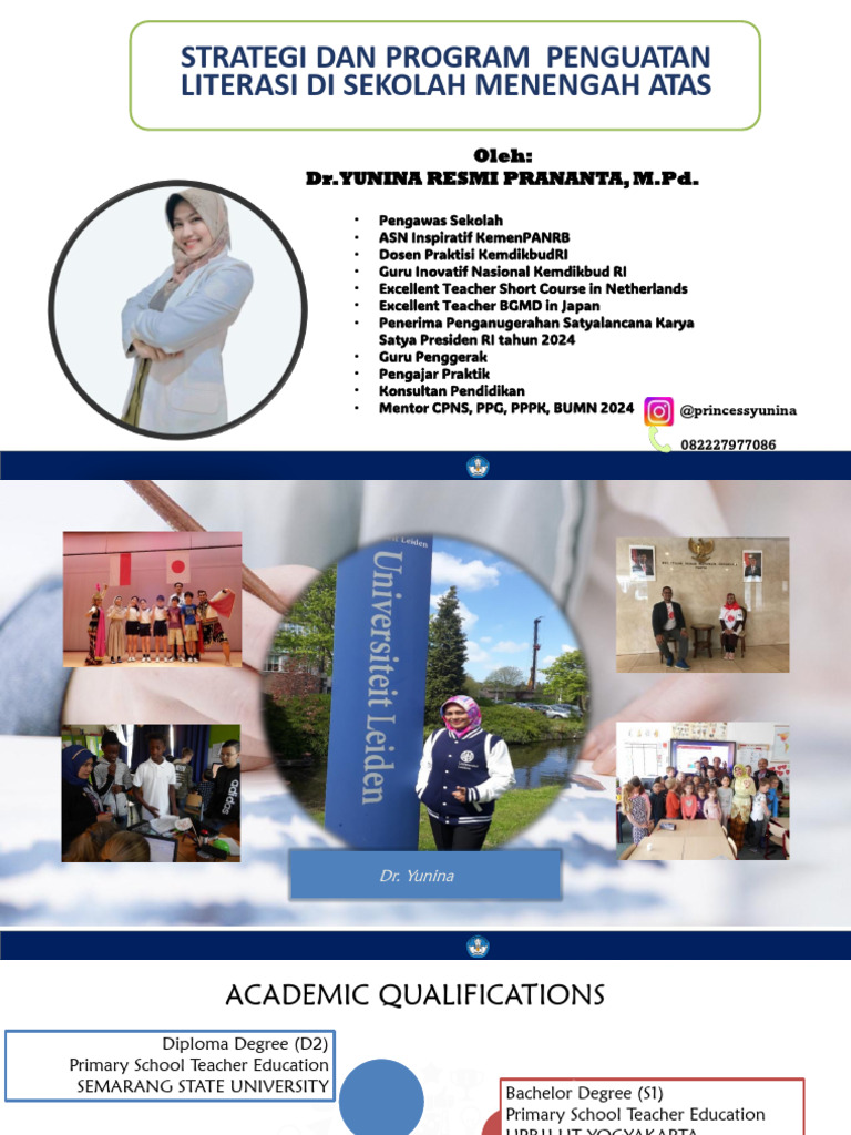 Sesi 1B - Strategi Dan Program Penguatan Litnum SMA - Dr. Yunina | PDF