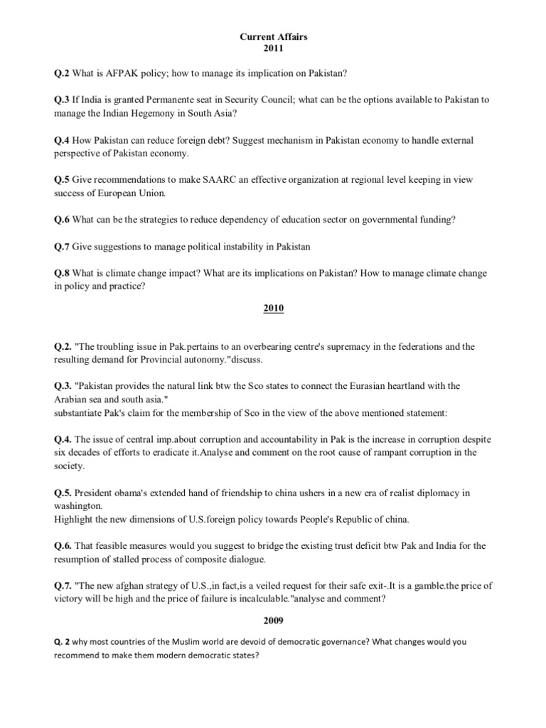 CA Past Papers | PDF