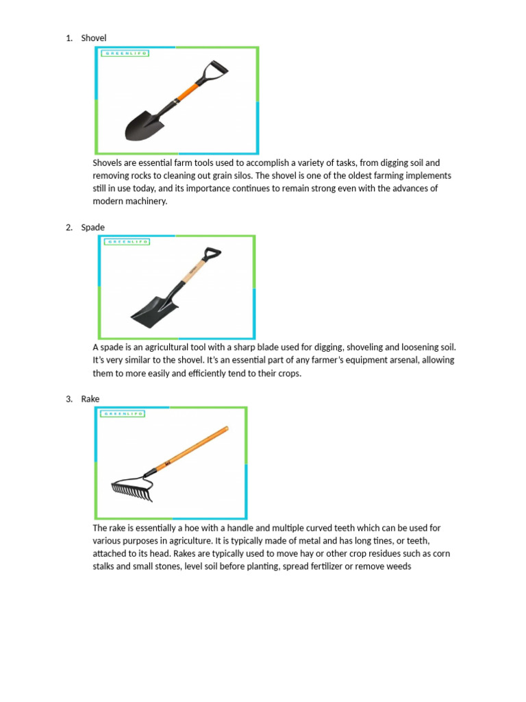 Farming Tools | PDF