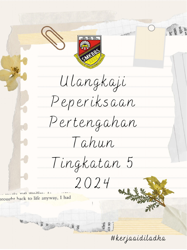 Revision Ppt Form 5 2024 | PDF