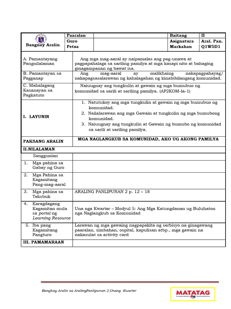 AP2 Q1 DLP W5 D1 | PDF