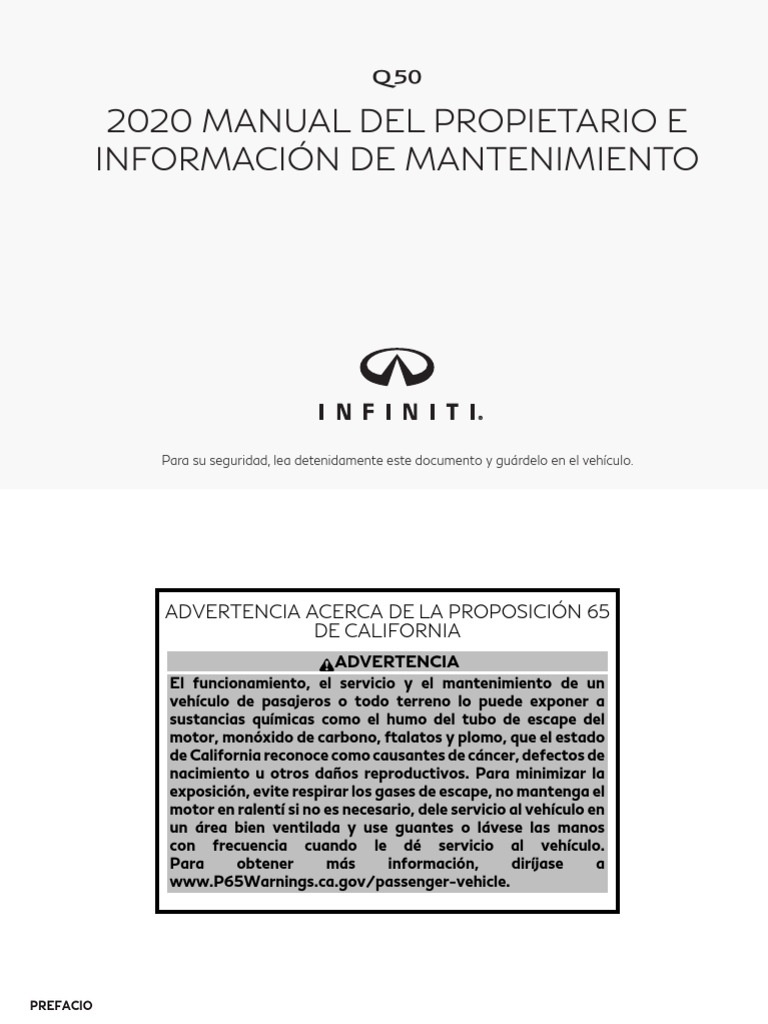 2020S Infiniti Q50 | PDF