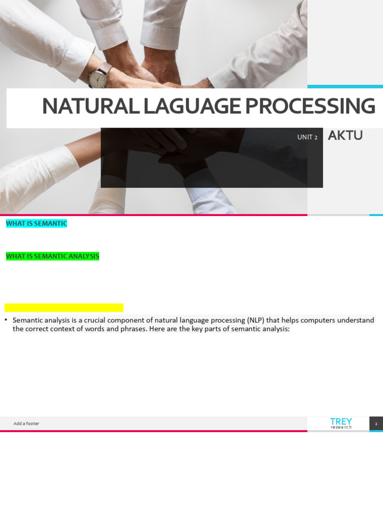 NATURAL LAGUAGE PROCESSING Unit 2 | PDF