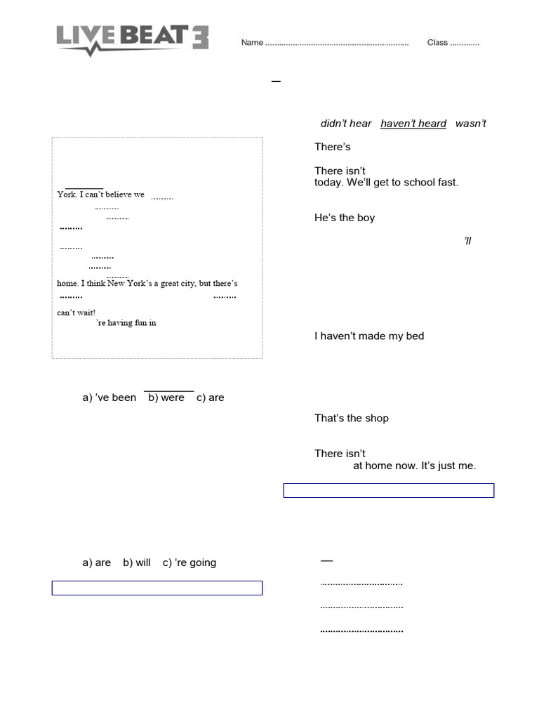 LB3 Summative Test 2A | PDF