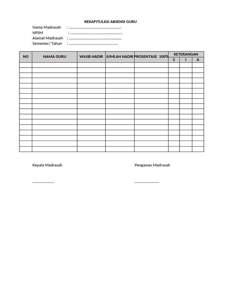 E1. DFTR Hadir EDM ERKAM | PDF