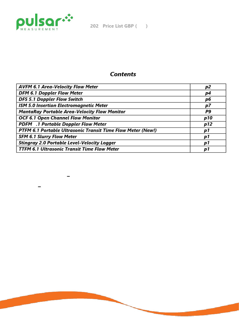 Canadian Products GBP 2024 (July) | PDF