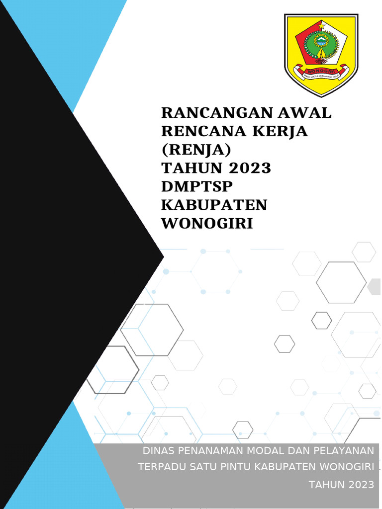 Ranwal Renja DPMPTSP Tahun 2023 | PDF