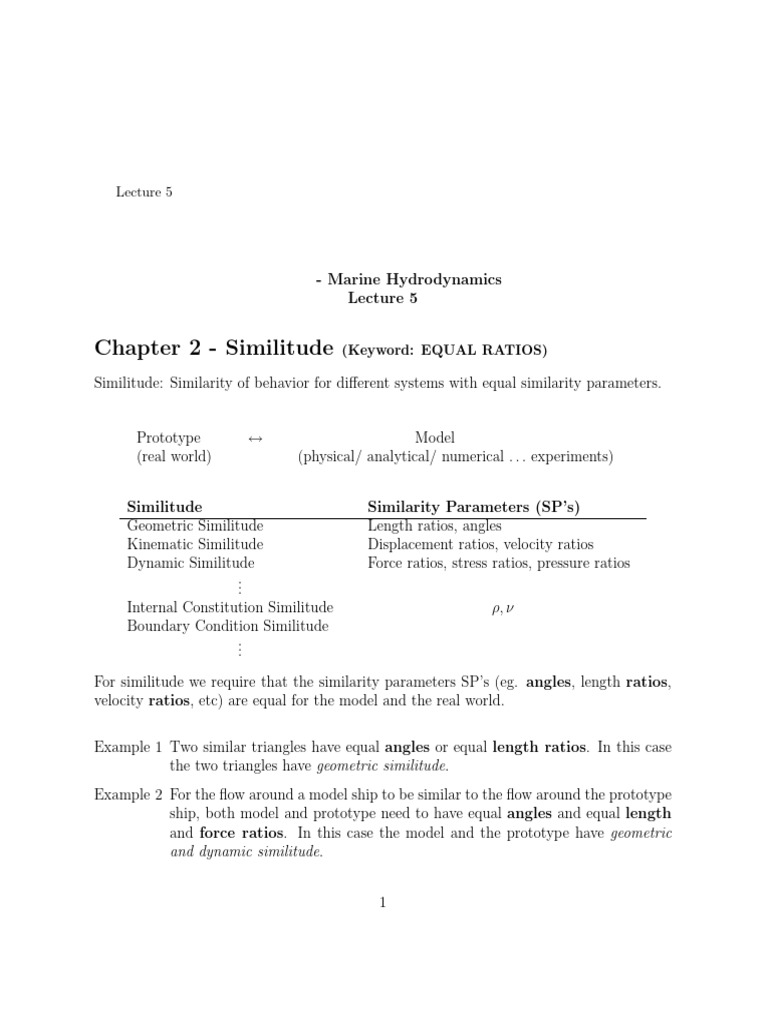 Marine Hydrodynamics Lecture5 | PDF
